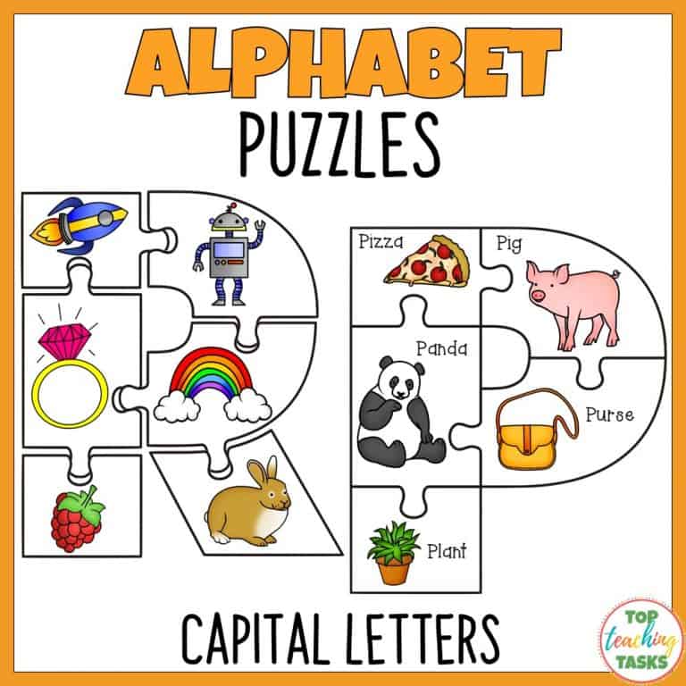 Alphabet Puzzles Lower Case and Capital Letters Bundle - Top Teaching Tasks