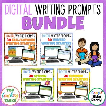 Digital Season Writing Prompts BUNDLE for Google Drive® - Top Teaching ...