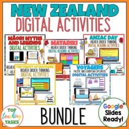 New Zealand Digital Activities Bundle | Reading Comprehension - Top ...