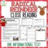 Christmas Reading Comprehension Bundle - Passages and Creative ...