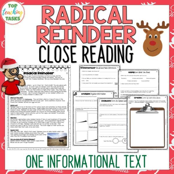 Christmas Reading Comprehension Bundle - Passages and Creative ...