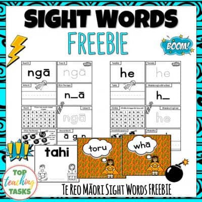 Te Reo Maori BUNDLE Sight Words, Flash Cards, Displays | Maori Language ...