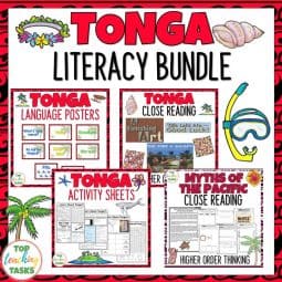 Tonga Literacy Bundle | Pacific Islands - Top Teaching Tasks