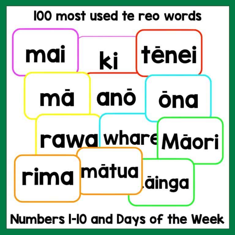 Te Reo Maori BUNDLE Sight Words, Flash Cards, Displays | Maori Language ...