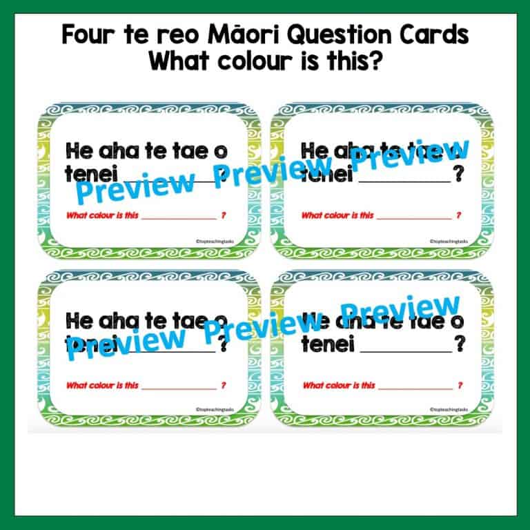 Te Reo Māori Colours Multi-purpose Flash Cards | Maori Language Week ...
