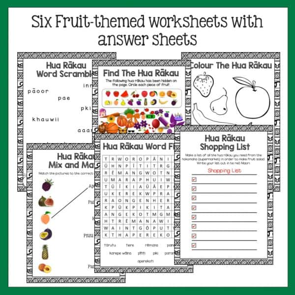 Te Reo Fruit and Vegetables Flash Cards and Activities | Maori Language ...