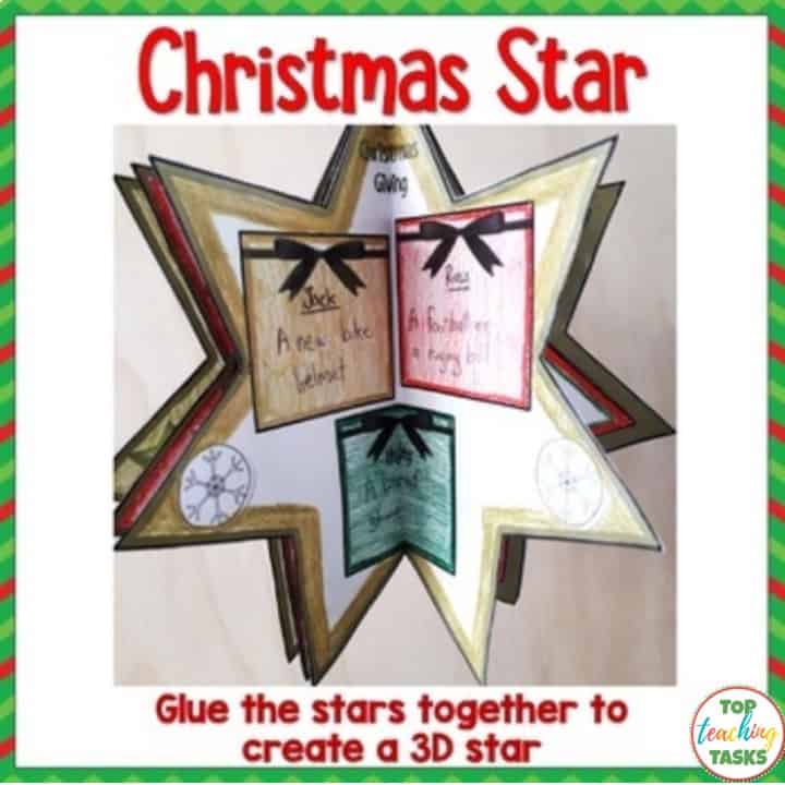 Christmas Star Ornament 3D - Top Teaching Tasks