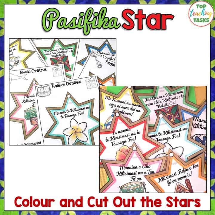 Pasifika Christmas Star Ornament 3D | Pacific Islands - Top Teaching Tasks