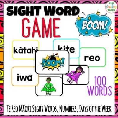 Te Reo Maori BUNDLE Sight Words, Flash Cards, Displays | Maori Language ...
