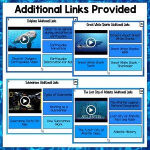 Under the Sea Digital Reading Comprehension for Google Classroom - Top ...