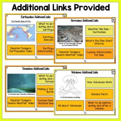 Natural Disasters Reading Comprehension Digital Activities for Google ...