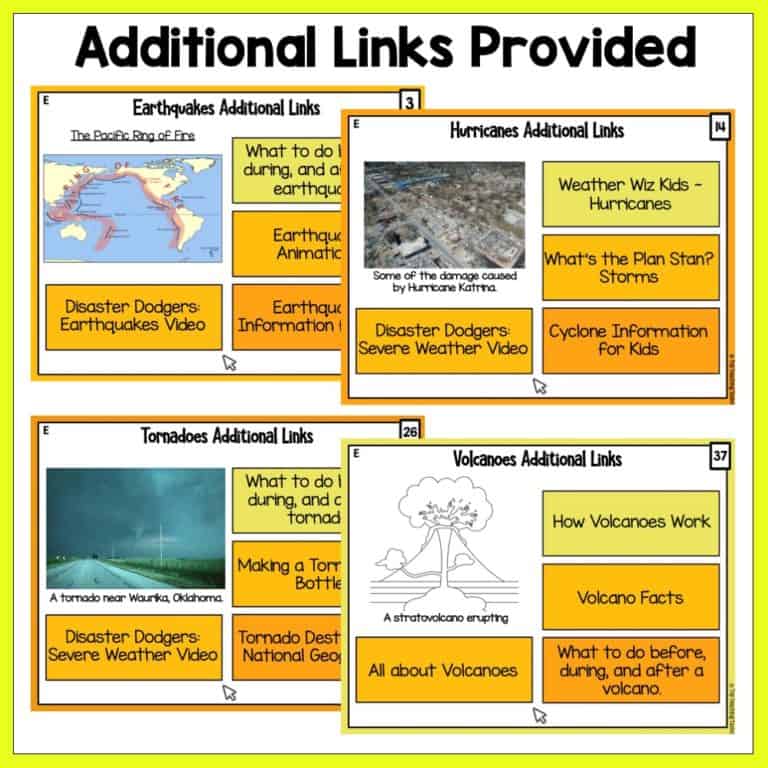 Natural Disasters Reading Comprehension Digital Activities for Google ...