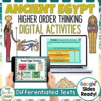 Ancient Egypt Digital Reading Comprehension for Google Classroom ...