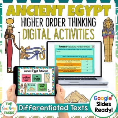 Ancient Egypt Digital Reading Comprehension for Google Classroom ...