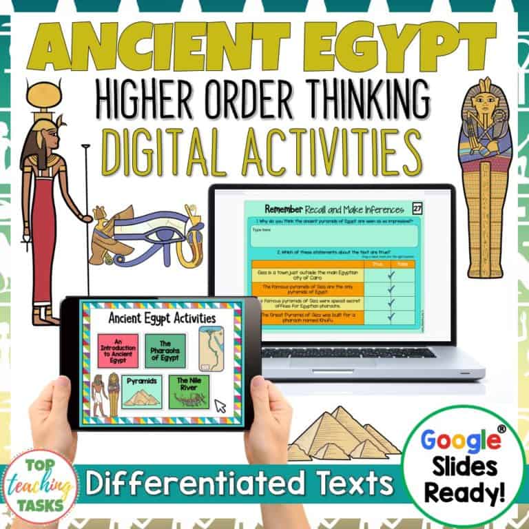 Ancient Egypt Digital Reading Comprehension for Google Classroom ...