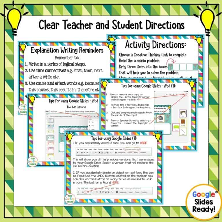 Creative Thinking Digital Writing Activities for Google Drive® - Top ...