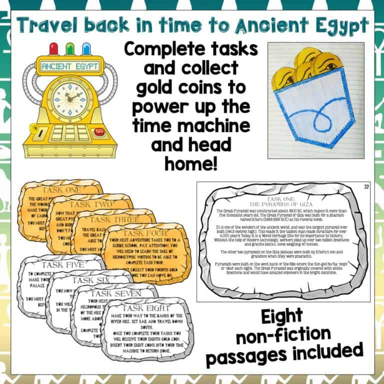 Ancient Egypt Escape Room | Reading Comprehension and Social Studies ...