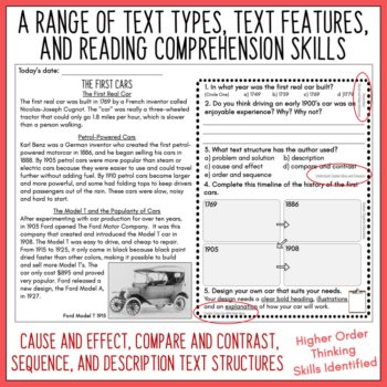 Non-Fiction Reading Comprehension Passages and Questions | Year 4, 5 ...