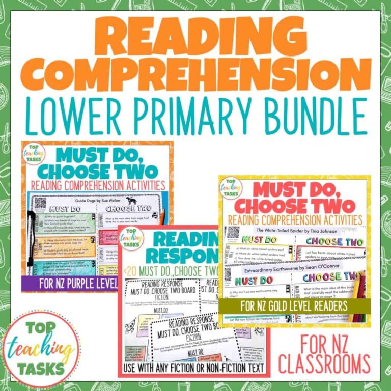 Lower Primary Reading Comprehension Bundle - Top Teaching Tasks