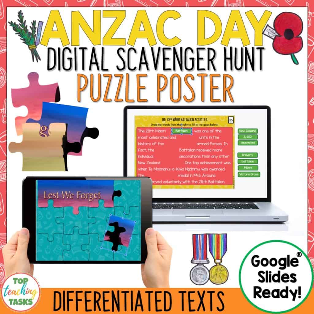Anzac Day - Top Teaching Tasks