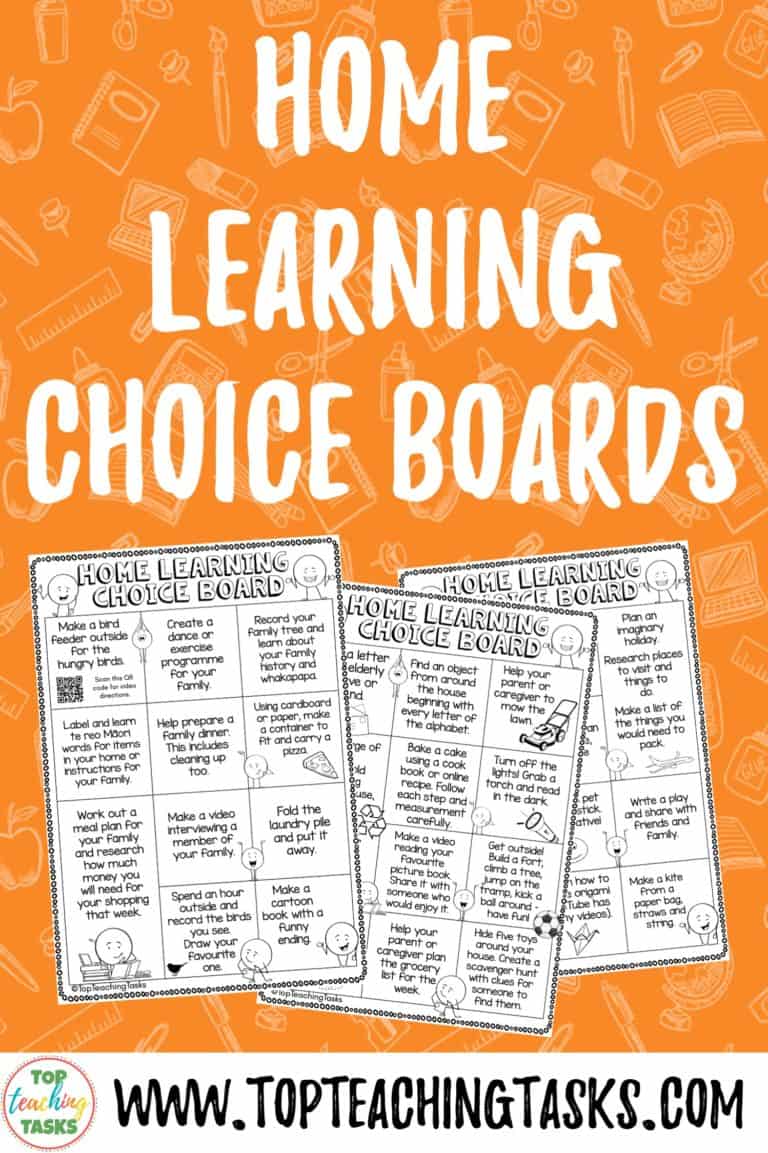 Home Learning Choice Boards - Top Teaching Tasks