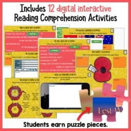 Anzac Day Scavenger Hunt Reading Puzzle - Top Teaching Tasks