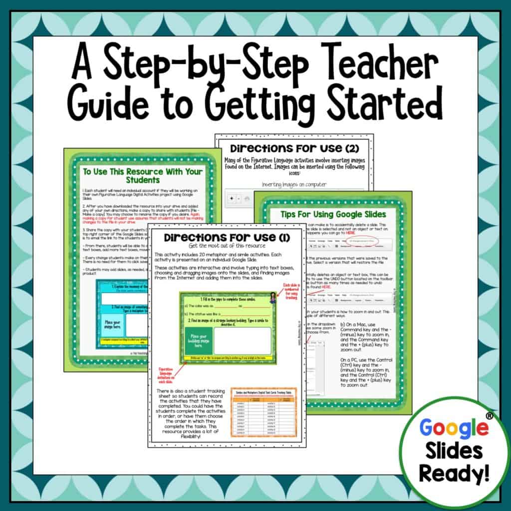 Similes and Metaphors Figurative Language Digital Task Cards - Top ...