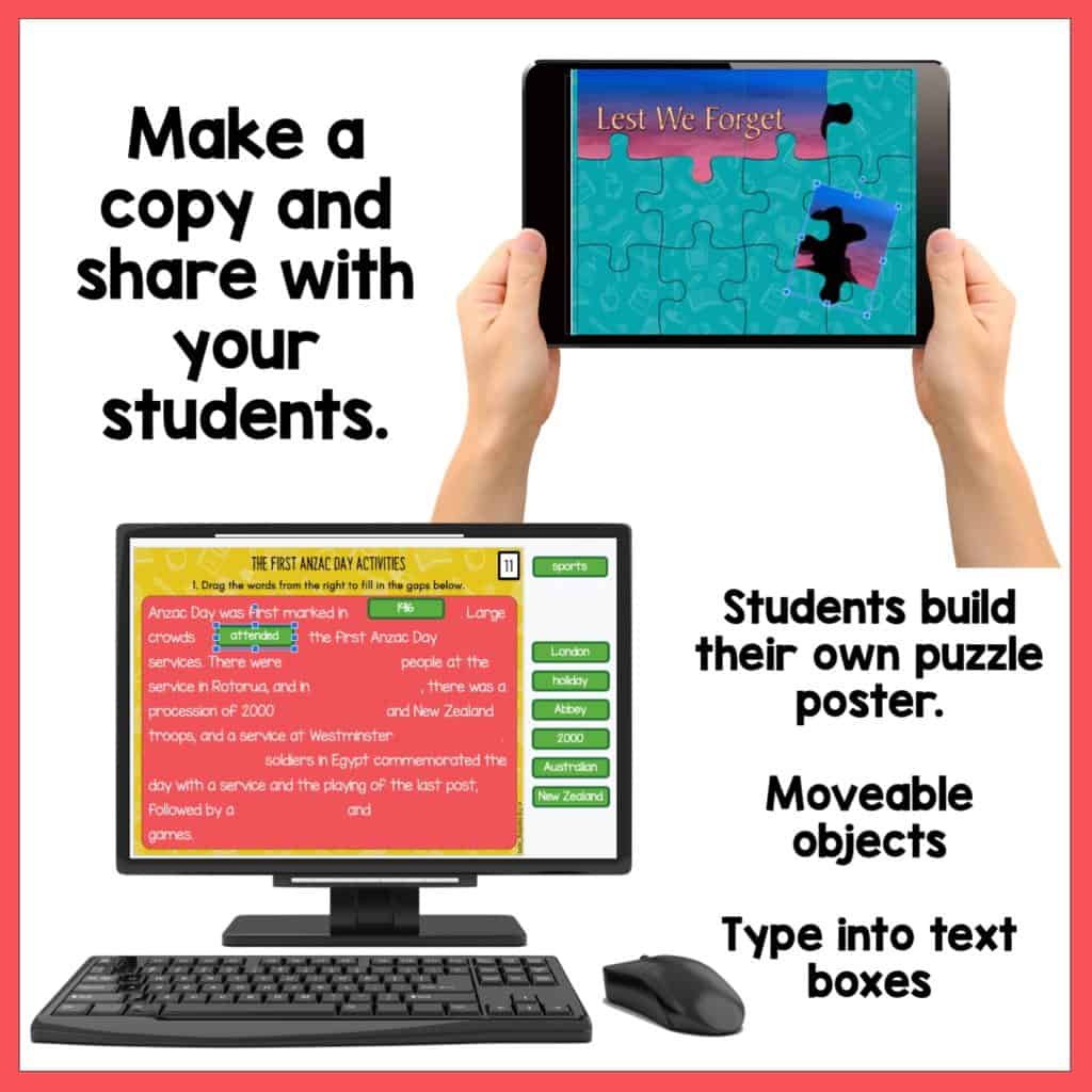 Anzac Day Scavenger Hunt Reading Puzzle - Top Teaching Tasks