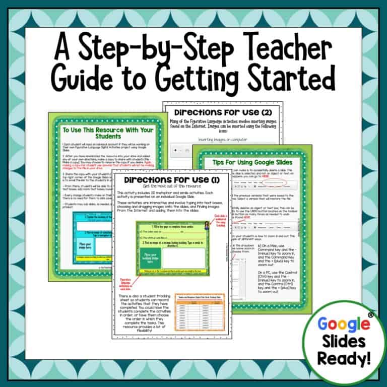 Similes and Metaphors Figurative Language Digital Task Cards - Top ...