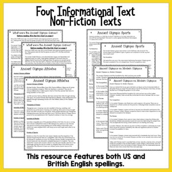 The Ancient Olympics Reading Comprehension Passages and Questions - Top ...