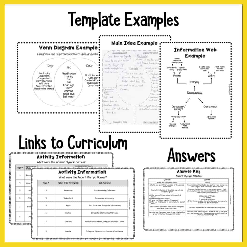The Ancient Olympics Reading Comprehension Passages and Questions - Top ...