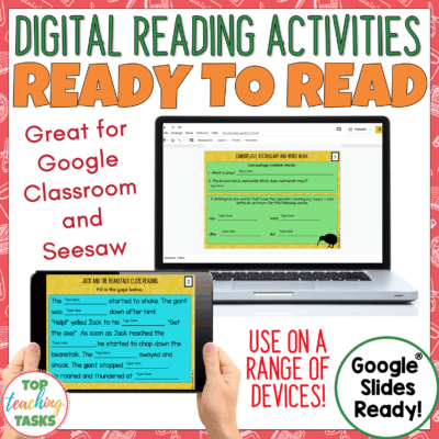 Digital Ready to Read Activities for Google Classroom and Seesaw - Top ...