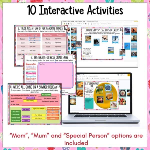 Mother's Day Google Classroom Digital Activities | Distance Learning ...