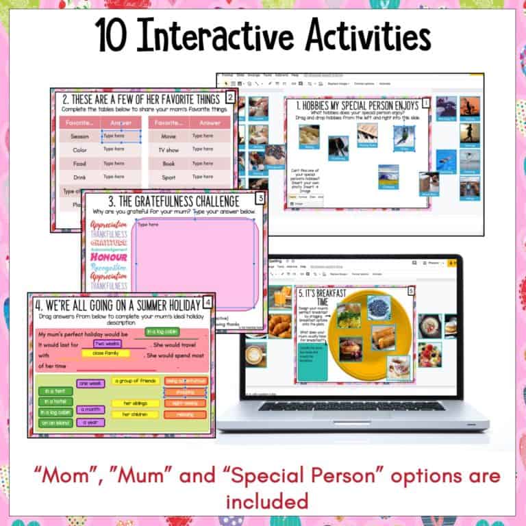 Mother's Day Google Classroom Digital Activities | Distance Learning ...