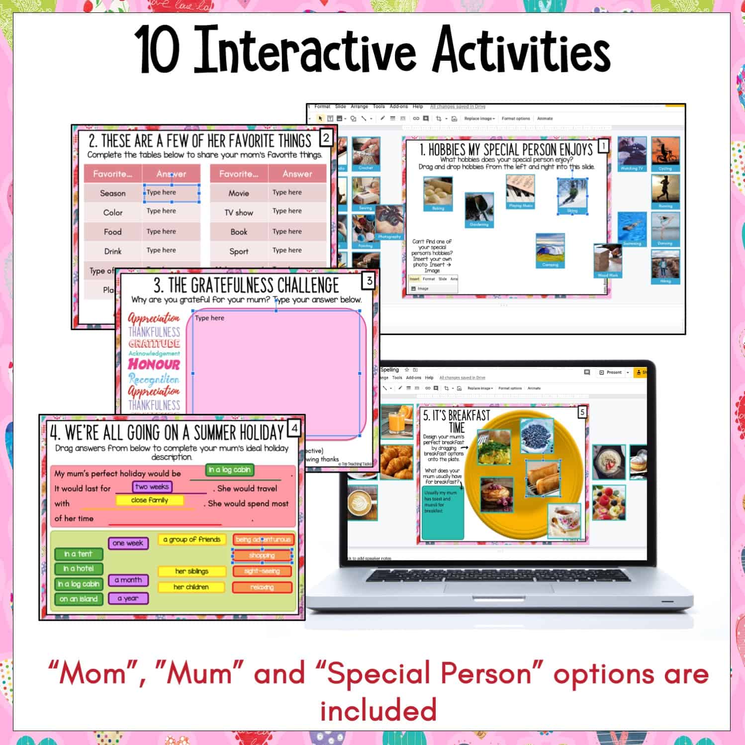 Mother's Day Google Classroom Digital Activities | Distance Learning ...