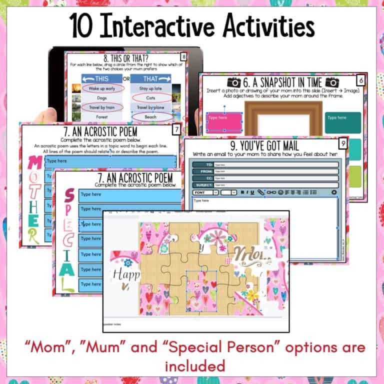Mother's Day Google Classroom Digital Activities | Distance Learning ...