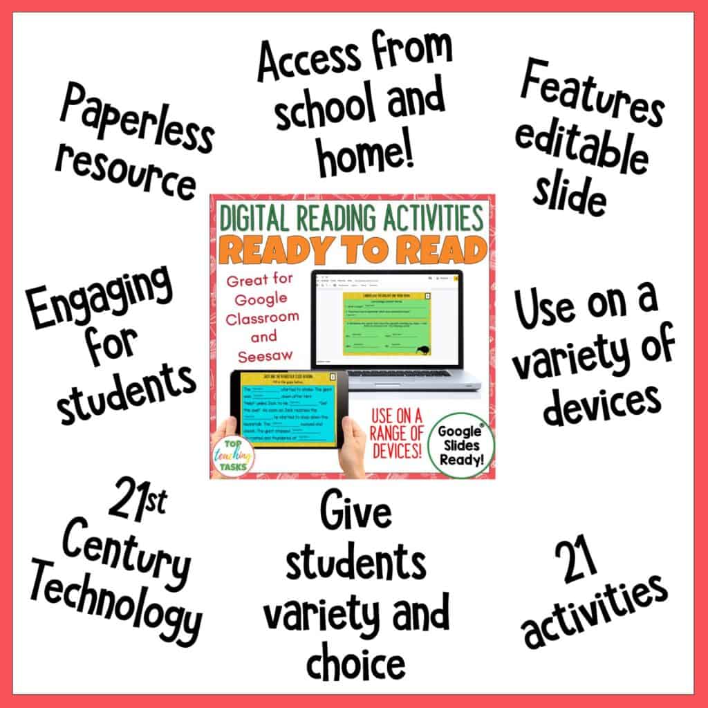 Digital Ready to Read Activities for Google Classroom and Seesaw - Top ...