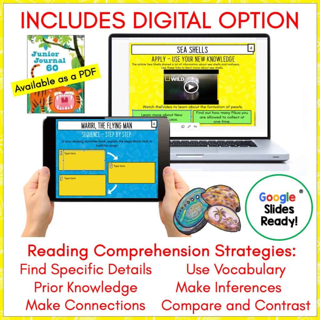 NZ Junior Journal 60 Activities and Lesson Plans - Paperbased and ...