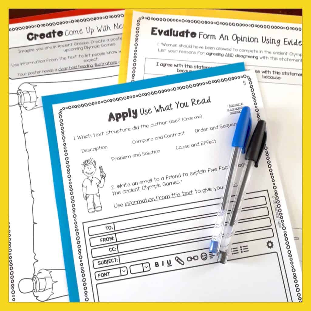 The Ancient Olympics Reading Comprehension Passages and Questions - Top ...