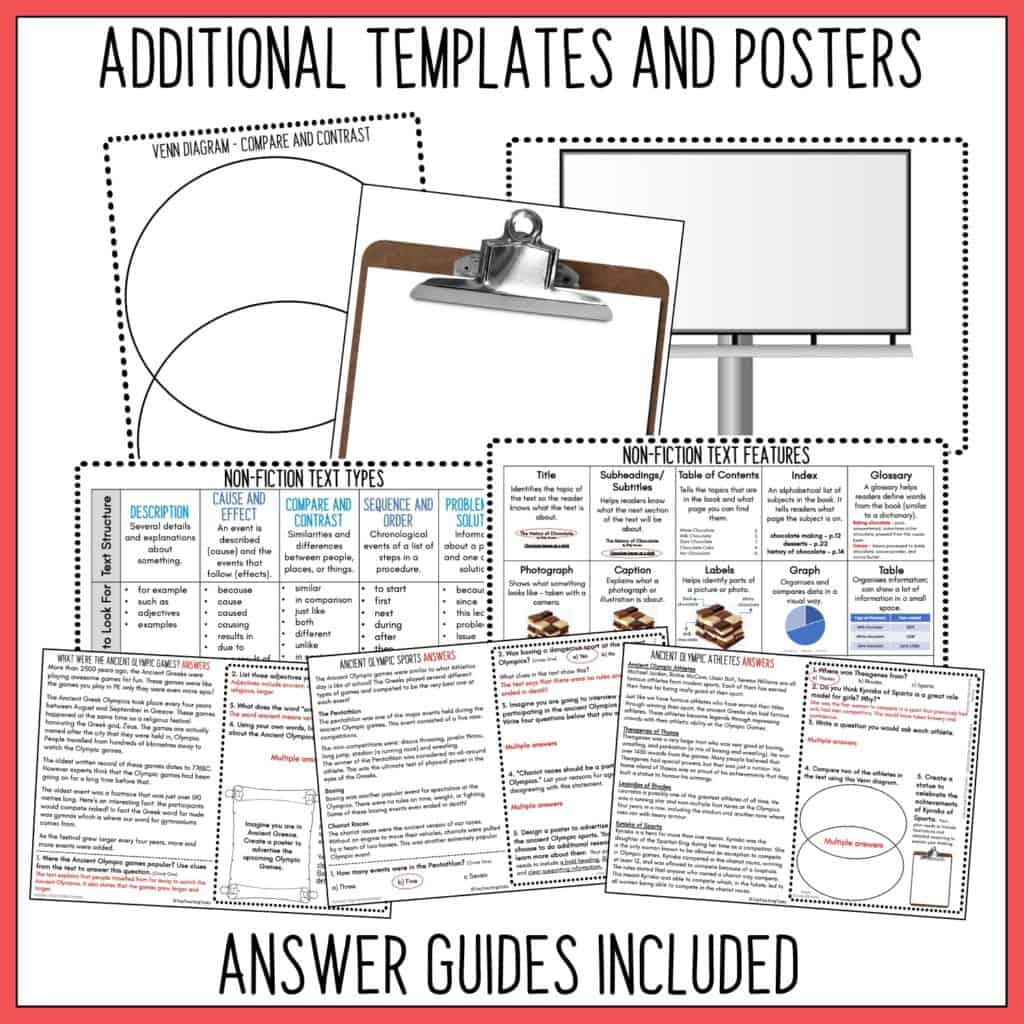 The Ancient Olympics Reading Comprehension Passages and Questions ...