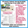 New Zealand History Reading Unit | NZ School Journal Time Travel ...