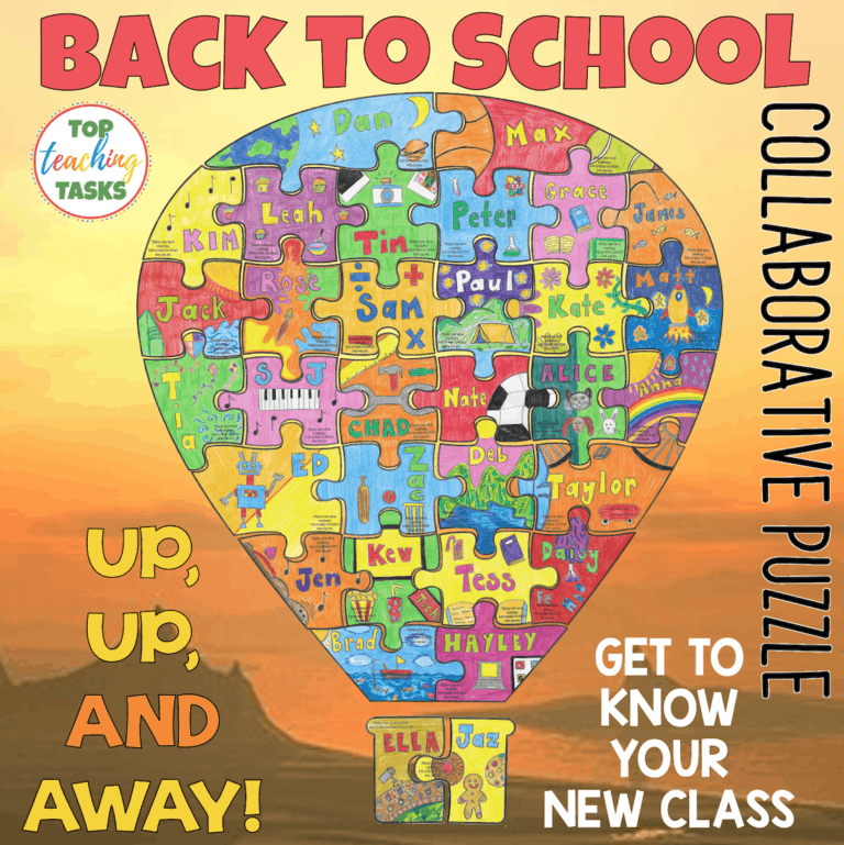 Getting To Know You Collaborative Puzzle | Back to School Activities ...
