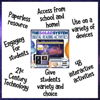 The Solar System Digital Reading Comprehension Google Slides | Distance ...