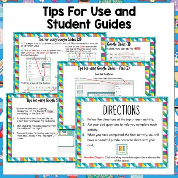 Father's Day Digital Activities for Google Classroom | Father's Day ...