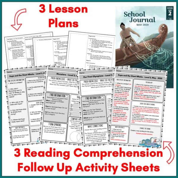 NZ School Journal Level 2 May 2020 Activities | Paper-based and Digital ...