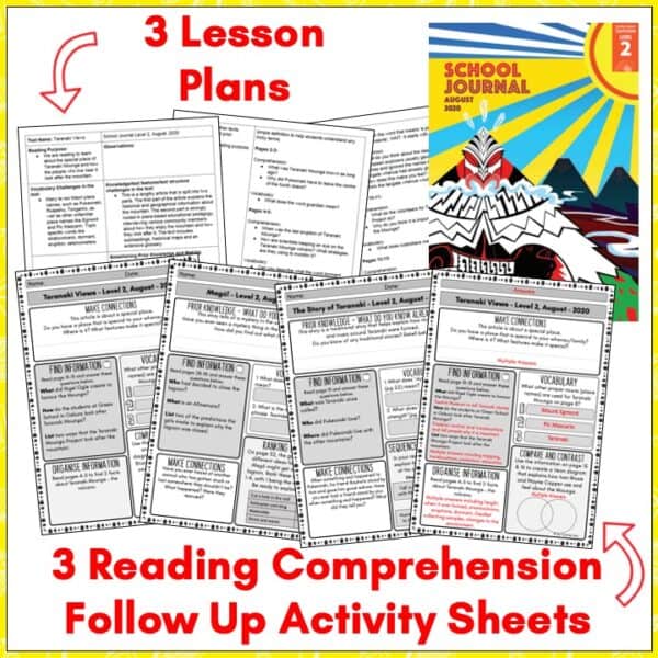 NZ School Journal Level 2 August 2020 Activities | Paper-based and ...