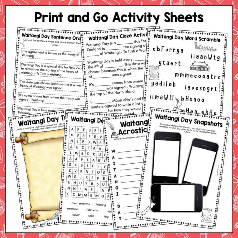 Waitangi Day Junior Activities - Top Teaching Tasks