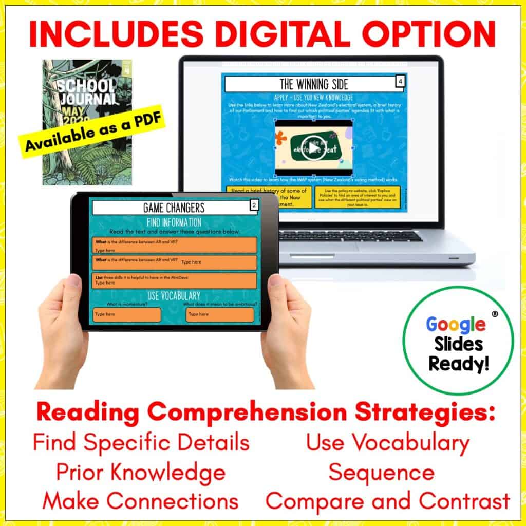 NZ School Journal Level 4 May 2020 Activities | Paper-based and Digital ...