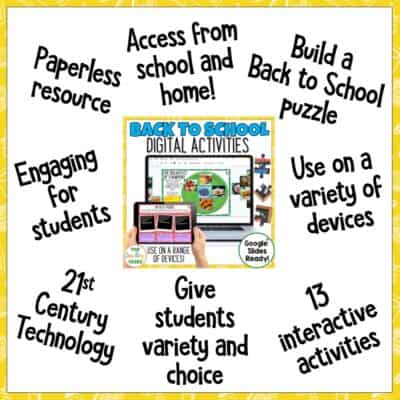 Back to School Digital Activities for Google Classroom | All About Me ...