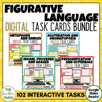 Figurative Language Digital Activities Bundle for Google Classroom ...